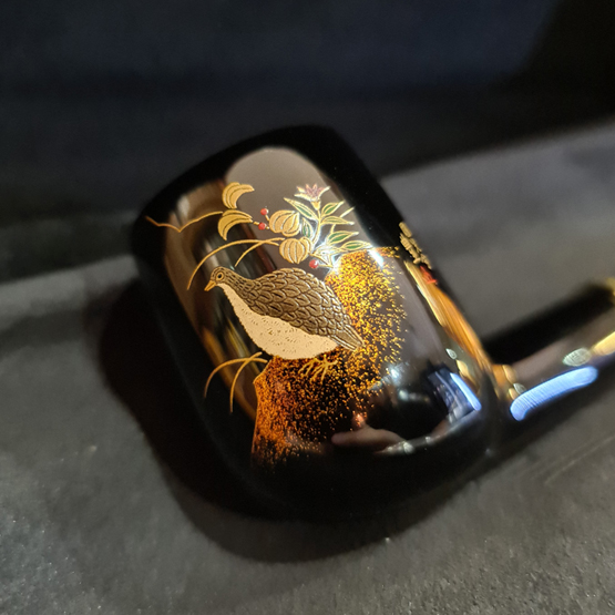 Dunhill White Spot Namiki Quail Billiard Pipe (Limited Edition 87 of ...