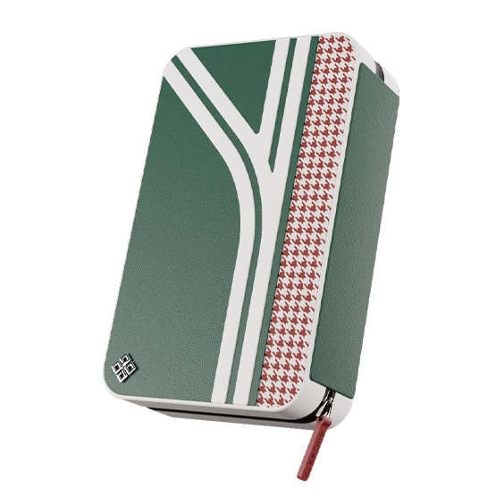 Alestimo Cigar Bag for 6 Cigars - Green and White » Havana House
